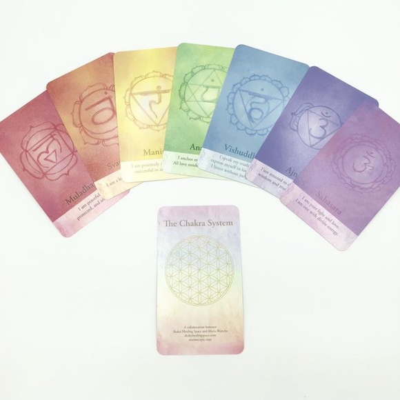Shakti Healing Space | Accents | Chakra Card Deck Reiki Healing Gift ...